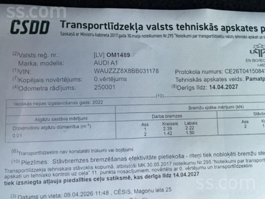 Красный Ауди А1 2010 в Цесис, объемом двигателя 1.60 л и пробегом 0 тыс. км за 5200 €, фото 17 на AUTOMOTO.COM.LV