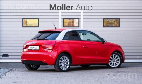 Red Audi A1 2011 in Jelgava, with an engine capacity of 1.60 L and mileage of 124 thousand km for 5750 €, photo 4 on AUTOMOTO.COM.LV