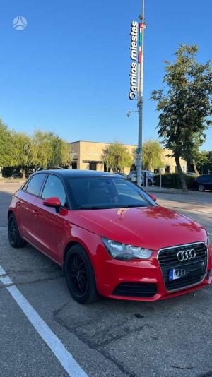 Red Audi A1 2012 in Vilnius, with an engine capacity of 1.20 L and mileage of 204 thousand km for 6900 €, photo  on AUTOMOTO.COM.LV