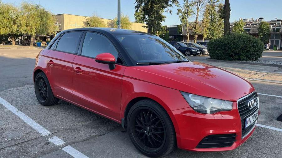 Red Audi A1 2012 in Vilnius, with an engine capacity of 1.20 L and mileage of 204 thousand km for 6900 €, photo 10 on AUTOMOTO.COM.LV