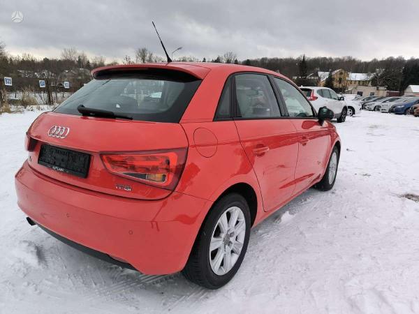 Red Audi A1 2013 in Alytus, with an engine capacity of 1.20 L and mileage of 163 thousand km for 5400 €, photo 6 on AUTOMOTO.COM.LV