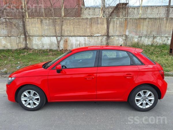 Red Audi A1 2014 in Riga, with an engine capacity of 1.60 L and mileage of 216 thousand km for 4850 €, photo 1 on AUTOMOTO.COM.LV