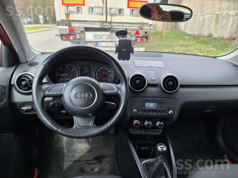 Red Audi A1 2014 in Riga, with an engine capacity of 1.60 L and mileage of 216 thousand km for 4850 €, photo 6 on AUTOMOTO.COM.LV