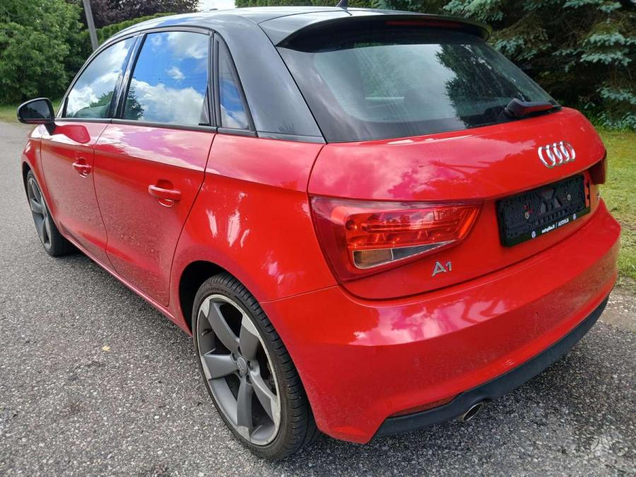 Red Audi A1 2016 in Utena, with an engine capacity of 1.42 L and mileage of 207 thousand km for 6200 €, photo 16 on AUTOMOTO.COM.LV