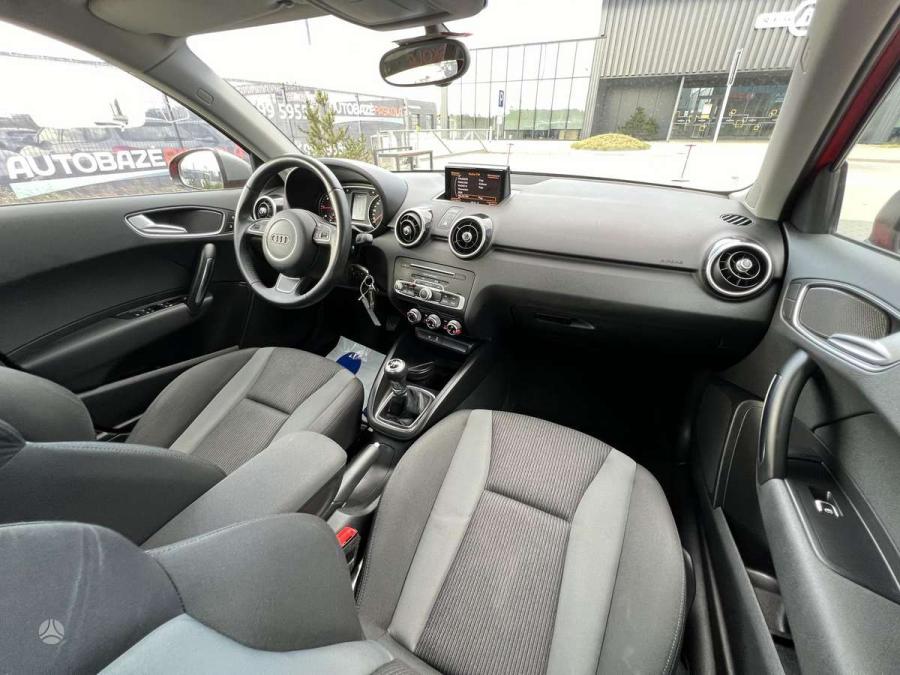 Red Audi A1 2016 in Siauliai, with an engine capacity of 1.42 L and mileage of 193 thousand km for 7777 €, photo 23 on AUTOMOTO.COM.LV
