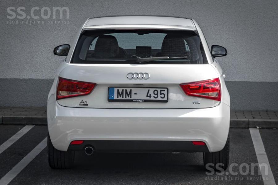 White Audi A1 2012 in Riga, with an engine capacity of 1.60 L and mileage of 138 thousand km for 5450 €, photo 6 on AUTOMOTO.COM.LV