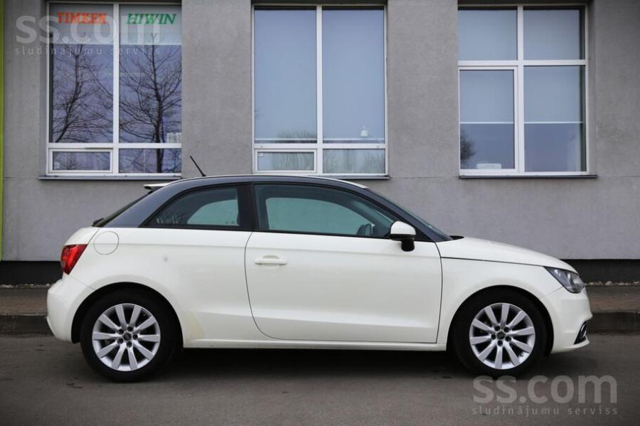 White Audi A1 2010 in Riga, with an engine capacity of 1.20 L and mileage of 254 thousand km for 4495 €, photo 4 on AUTOMOTO.COM.LV