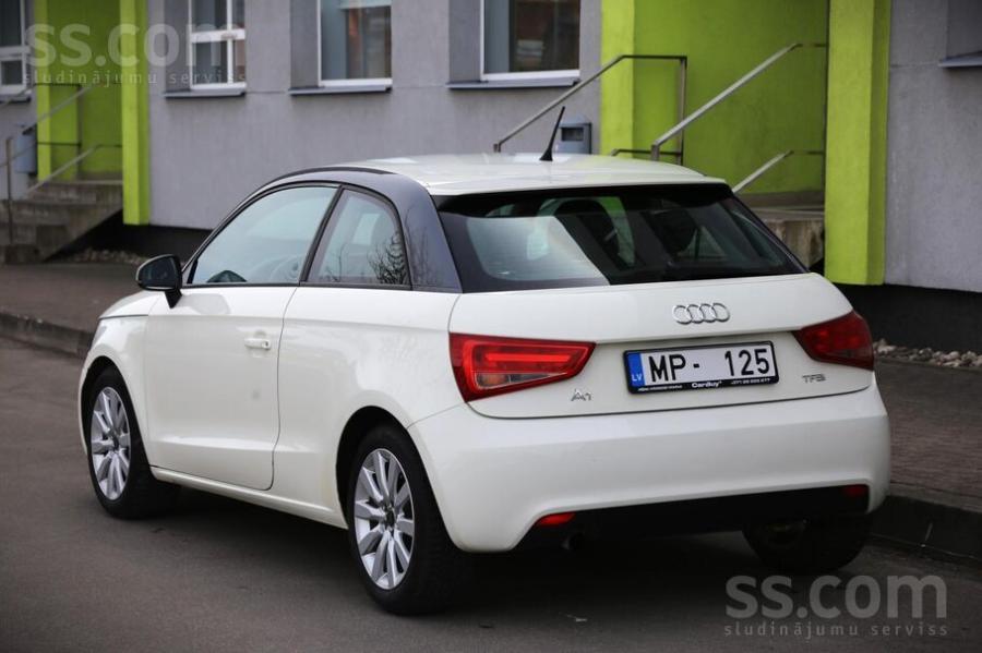 White Audi A1 2010 in Riga, with an engine capacity of 1.20 L and mileage of 254 thousand km for 4495 €, photo 6 on AUTOMOTO.COM.LV