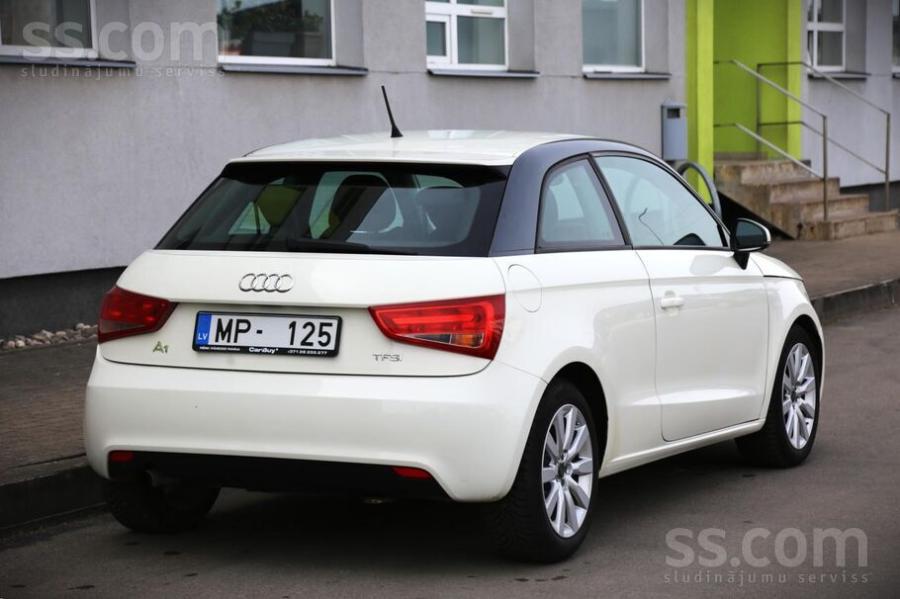 White Audi A1 2010 in Riga, with an engine capacity of 1.20 L and mileage of 254 thousand km for 4495 €, photo 7 on AUTOMOTO.COM.LV