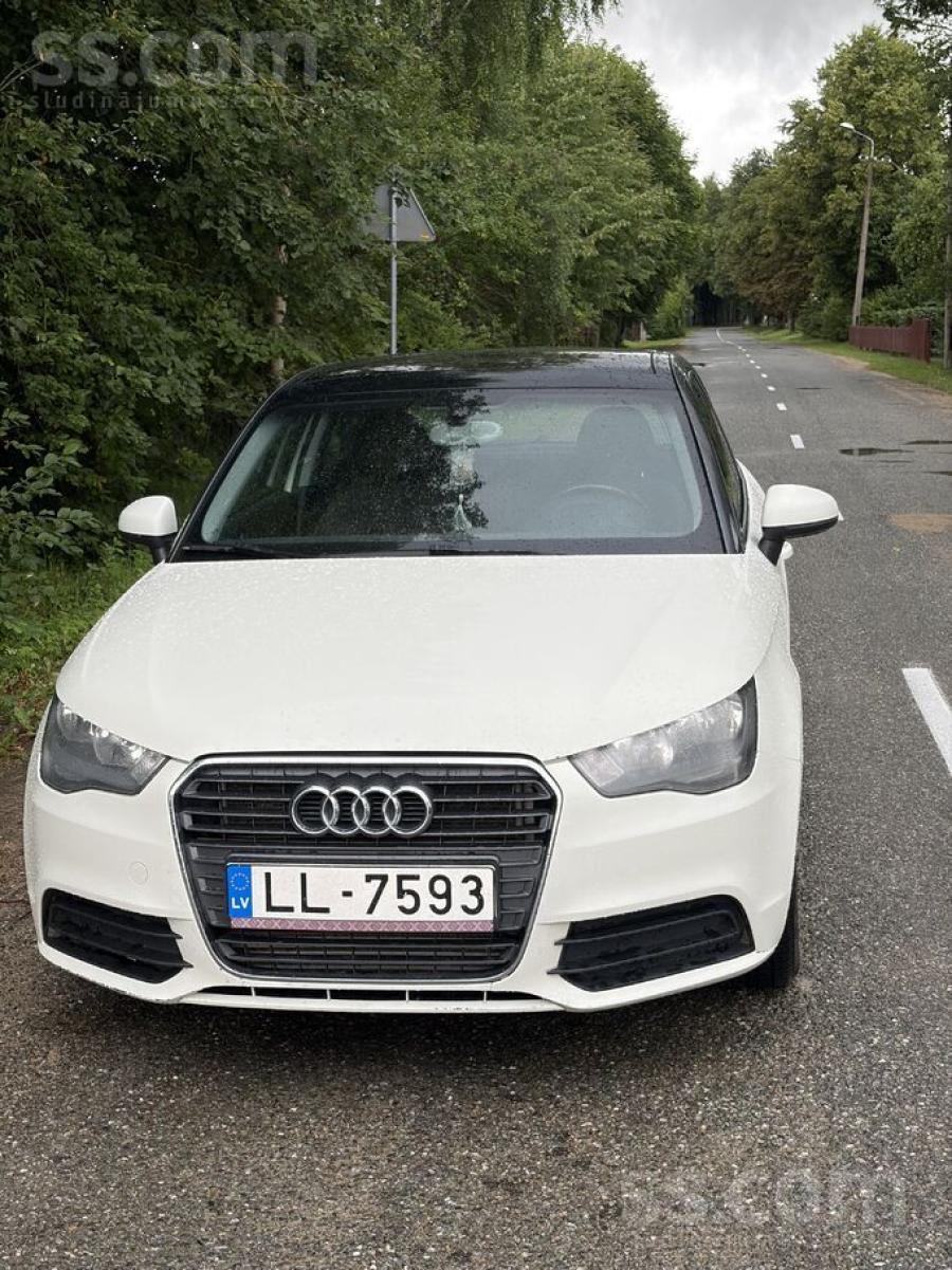 White Audi A1 2011 in Riga, with an engine capacity of 1.60 L and mileage of 200 thousand km for 7299 €, photo 1 on AUTOMOTO.COM.LV