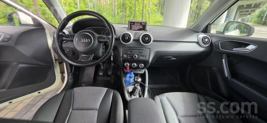 White Audi A1 2012 in Jurmala, with an engine capacity of 1.20 L and mileage of 208 thousand km for 5500 €, photo 9 on AUTOMOTO.COM.LV
