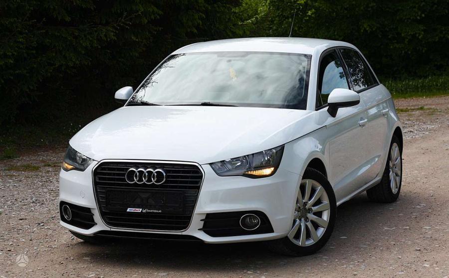 White Audi A1 2013 in Kretinga, with an engine capacity of 1.60 L and mileage of 275 thousand km for 6499 €, photo 8 on AUTOMOTO.COM.LV