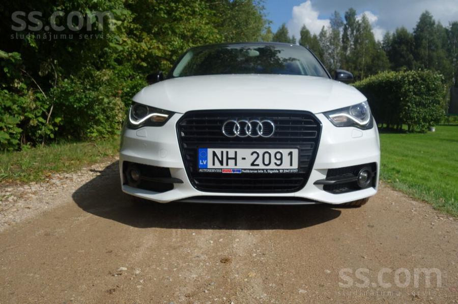 White Audi A1 2013 in Riga, with an engine capacity of 1.20 L and mileage of 142 thousand km for 5490 €, photo 1 on AUTOMOTO.COM.LV