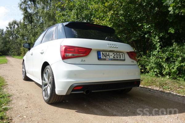 White Audi A1 2013 in Riga, with an engine capacity of 1.20 L and mileage of 142 thousand km for 5490 €, photo 6 on AUTOMOTO.COM.LV