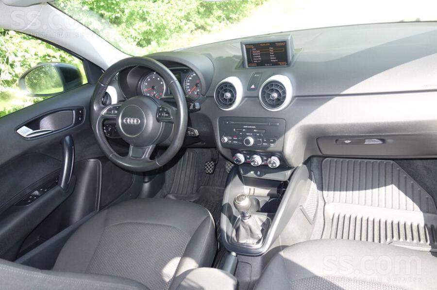 White Audi A1 2013 in Riga, with an engine capacity of 1.20 L and mileage of 142 thousand km for 5490 €, photo 11 on AUTOMOTO.COM.LV