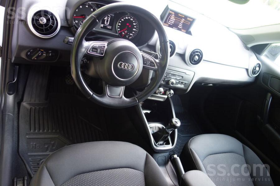 White Audi A1 2013 in Riga, with an engine capacity of 1.20 L and mileage of 142 thousand km for 5490 €, photo 12 on AUTOMOTO.COM.LV
