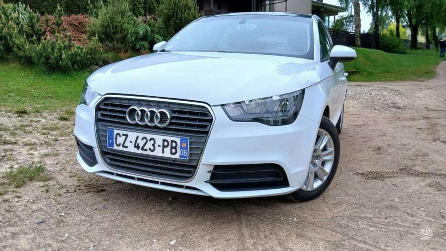 White Audi A1 2013 in Vilnius, with an engine capacity of 1.60 L and mileage of 262 thousand km for 4750 €, photo 3 on AUTOMOTO.COM.LV
