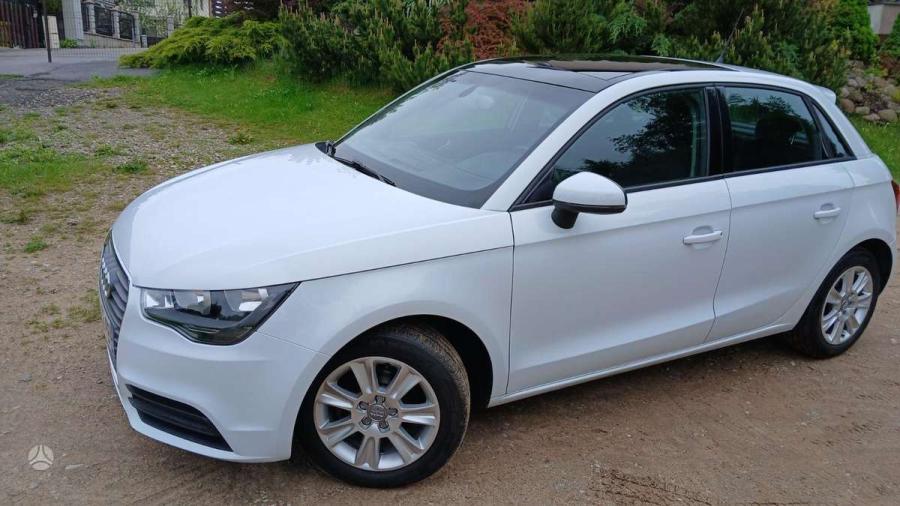 White Audi A1 2013 in Vilnius, with an engine capacity of 1.60 L and mileage of 262 thousand km for 4750 €, photo 4 on AUTOMOTO.COM.LV