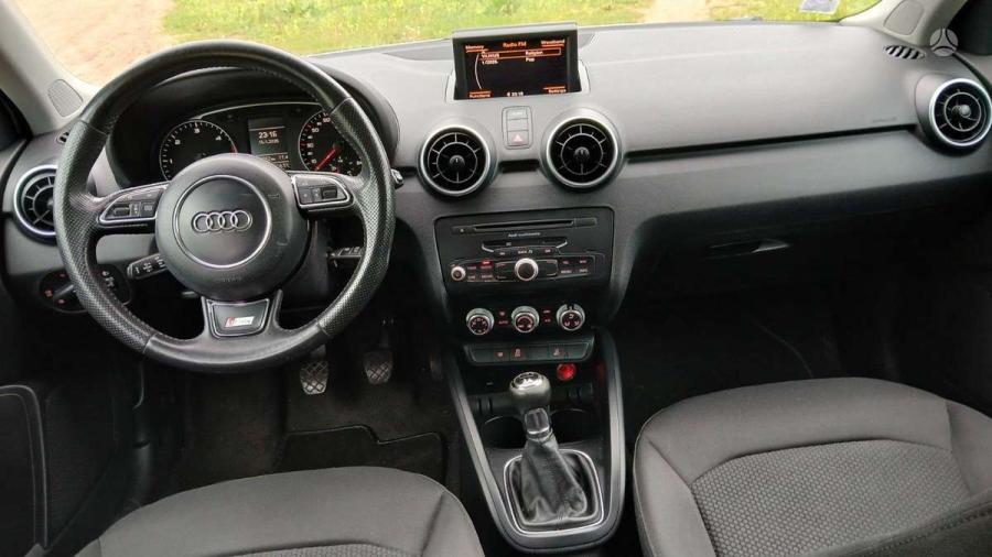 White Audi A1 2013 in Vilnius, with an engine capacity of 1.60 L and mileage of 262 thousand km for 4750 €, photo 12 on AUTOMOTO.COM.LV