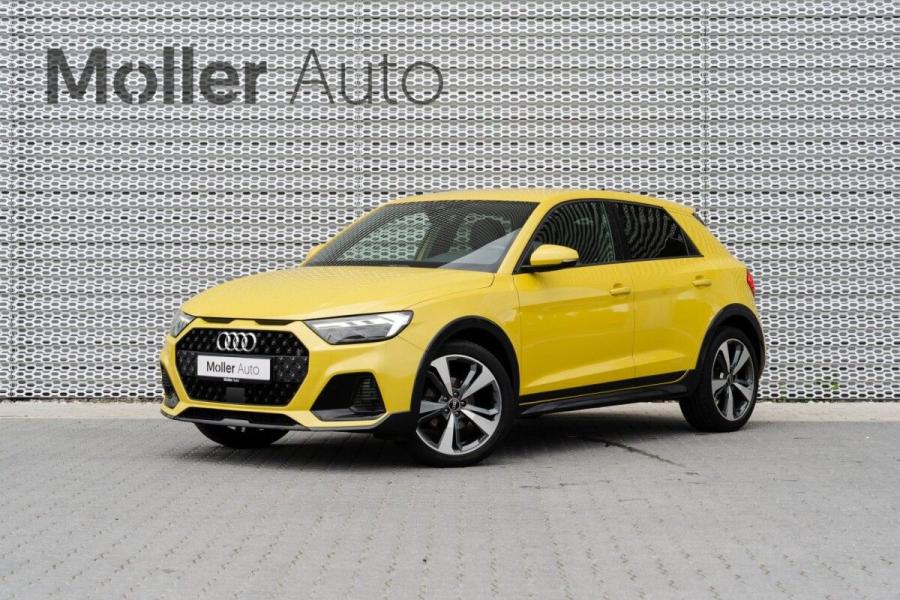 Yellow Audi A1 2023 in Marupe, with an engine capacity of 1.50 L and mileage of 63 thousand km for 38750 €, photo 1 on AUTOMOTO.COM.LV
