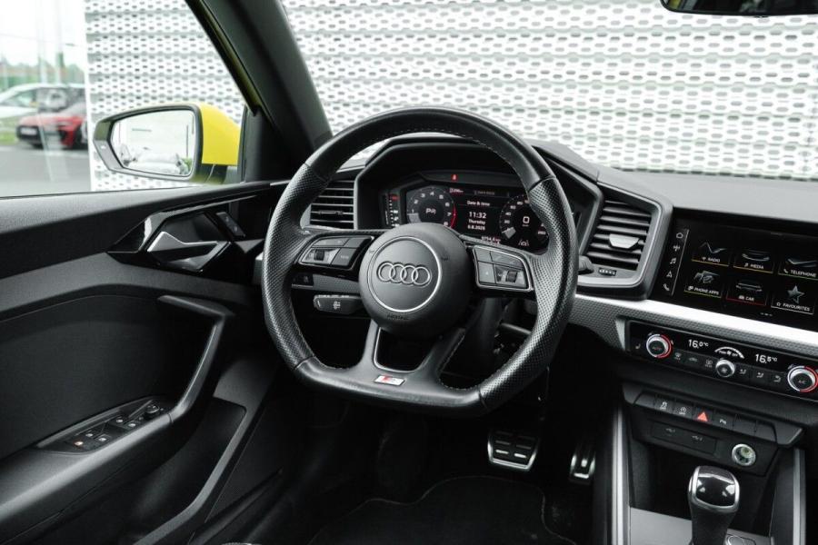 Yellow Audi A1 2023 in Marupe, with an engine capacity of 1.50 L and mileage of 63 thousand km for 38750 €, photo 16 on AUTOMOTO.COM.LV