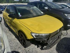 Yellow Audi A1 2018 in Taurage, with an engine capacity of 1.00 L and mileage of 104 thousand km for 6900 €, photo  on AUTOMOTO.COM.LV