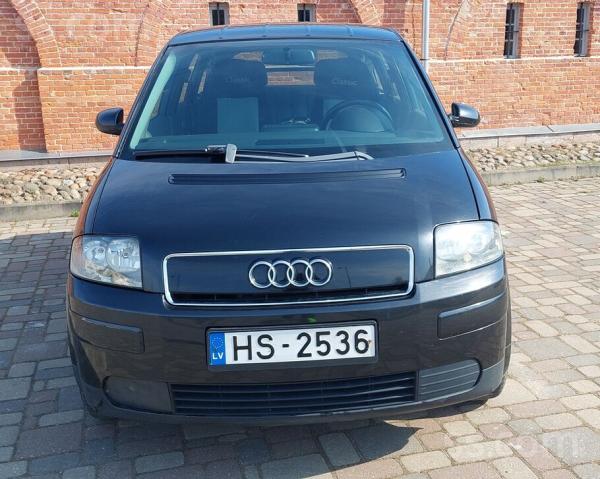Black Audi A2 2000 in Daugavpils, with an engine capacity of 1.40 L and mileage of 248 thousand km for 2700 €, photo 2 on AUTOMOTO.COM.LV