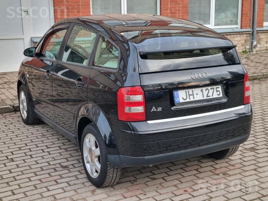 Melns Audi A2 2001 Ogre, ar dzinēja tilpumu 1.40 L un nobraukumu 229 tūkst. km par 2650 €, foto 6 vietnē AUTOMOTO.COM.LV