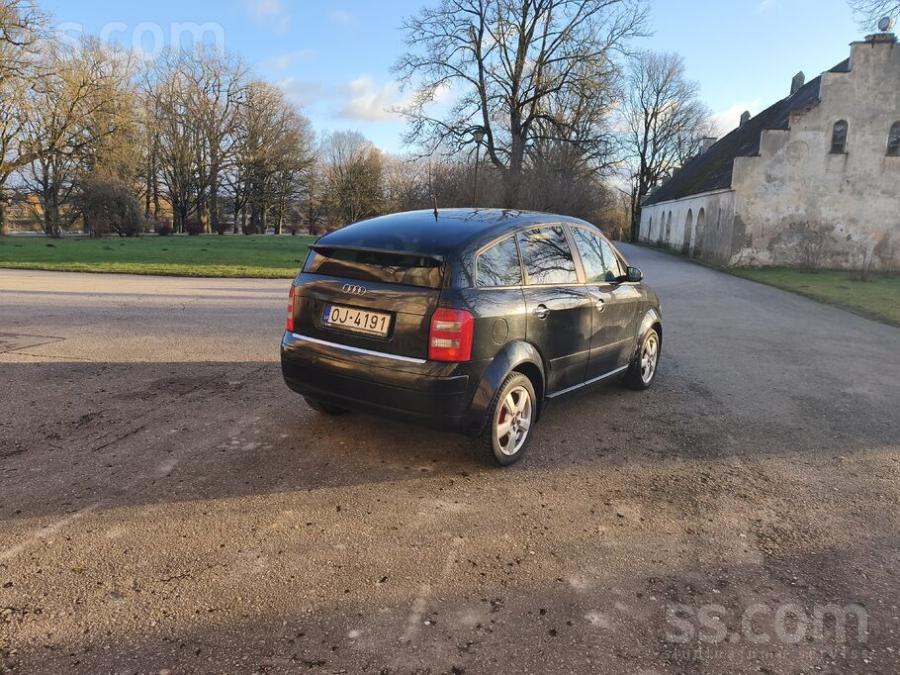 Melns Audi A2 2001 Dobele, ar dzinēja tilpumu 1.40 L un nobraukumu 270 tūkst. km par 2350 €, foto 7 vietnē AUTOMOTO.COM.LV