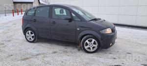 Black Audi A2 2001 in Ludza, with an engine capacity of 1.40 L and mileage of 227 thousand km for 2550 €, photo 2 on AUTOMOTO.COM.LV