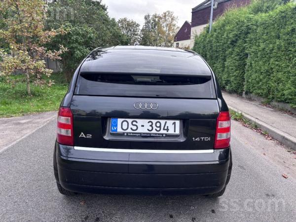Black Audi A2 2001 in Riga, with an engine capacity of 1.40 L and mileage of 231 thousand km for 2990 €, photo 7 on AUTOMOTO.COM.LV
