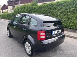 Black Audi A2 2001 in Riga, with an engine capacity of 1.40 L and mileage of 231 thousand km for 2990 €, photo 8 on AUTOMOTO.COM.LV