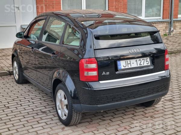 Black Audi A2 2001 in Ogre, with an engine capacity of 1.40 L and mileage of 229 thousand km for 2750 €, photo 6 on AUTOMOTO.COM.LV