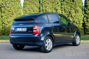 Melns Audi A2 2001 Jelgava, ar dzinēja tilpumu 1.40 L un nobraukumu 375 tūkst. km par 1990 €, foto 7 vietnē AUTOMOTO.COM.LV