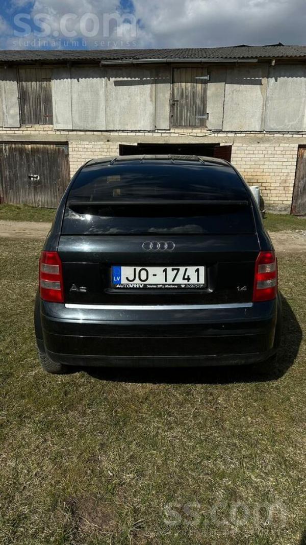 Black Audi A2 2001 in Dobele, with an engine capacity of 1.40 L and mileage of 287 thousand km for 1000 €, photo 4 on AUTOMOTO.COM.LV