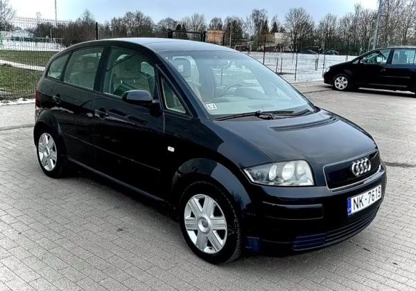 Melns Audi A2 2001 Jelgava, ar dzinēja tilpumu 1.40 L un nobraukumu 348 tūkst. km par 3200 €, foto 1 vietnē AUTOMOTO.COM.LV