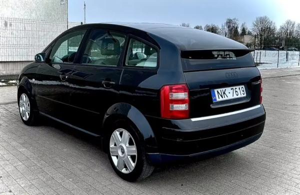 Melns Audi A2 2001 Jelgava, ar dzinēja tilpumu 1.40 L un nobraukumu 348 tūkst. km par 3200 €, foto 4 vietnē AUTOMOTO.COM.LV
