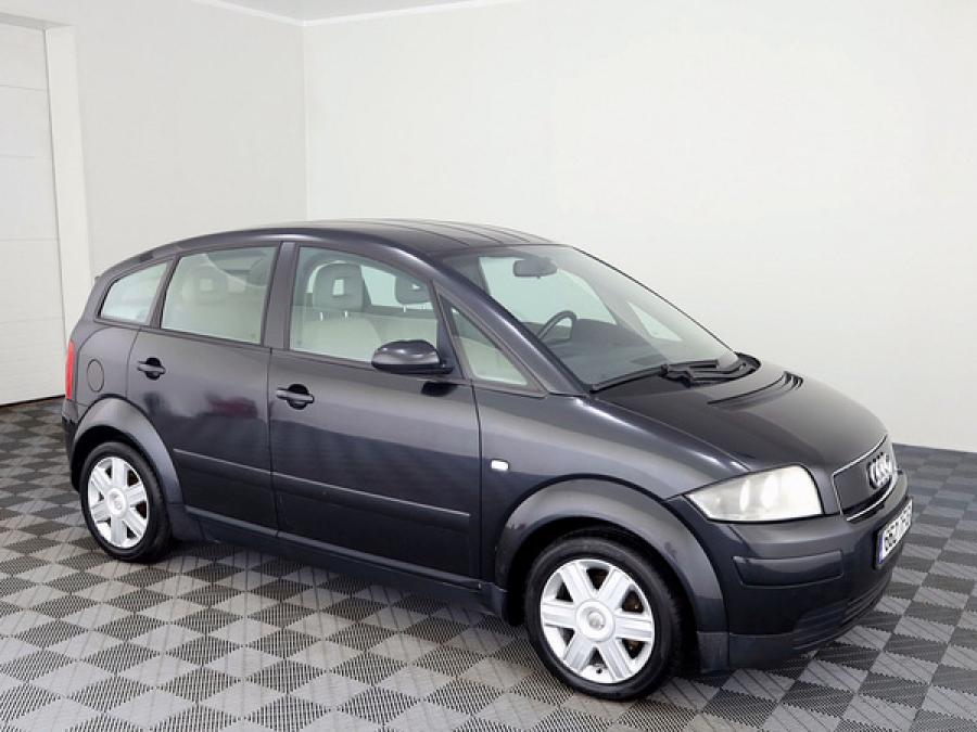 Black Audi A2 2001 in Tallinn, with an engine capacity of 1.40 L and mileage of 133 thousand km for 1399 €, photo 1 on AUTOMOTO.COM.LV