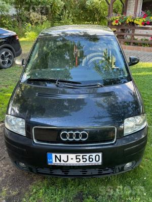 Black Audi A2 2001 in Riga, with an engine capacity of 1.40 L and mileage of 270 thousand km for 1500 €, photo 4 on AUTOMOTO.COM.LV
