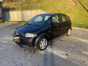 Melns Audi A2 2001 Viļņa, ar dzinēja tilpumu 1.42 L un nobraukumu 254 tūkst. km par 1450 €, foto 3 vietnē AUTOMOTO.COM.LV