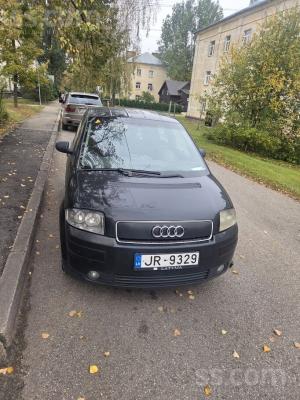 Black Audi A2 2001 in Riga, with an engine capacity of 1.40 L and mileage of 0 thousand km for 1500 €, photo 1 on AUTOMOTO.COM.LV