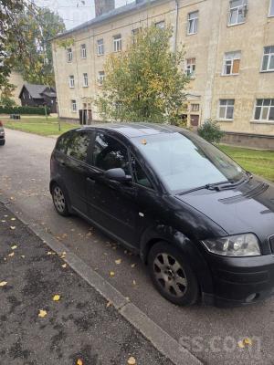 Black Audi A2 2001 in Riga, with an engine capacity of 1.40 L and mileage of 0 thousand km for 1500 €, photo 3 on AUTOMOTO.COM.LV