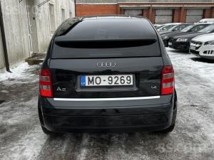 Black Audi A2 2002 in Daugavpils, with an engine capacity of 1.40 L and mileage of 0 thousand km for 2590 €, photo 5 on AUTOMOTO.COM.LV