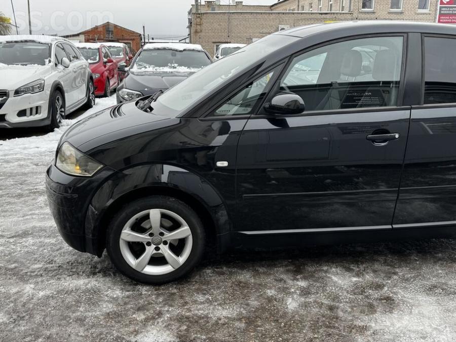 Black Audi A2 2002 in Daugavpils, with an engine capacity of 1.40 L and mileage of 0 thousand km for 2590 €, photo 9 on AUTOMOTO.COM.LV