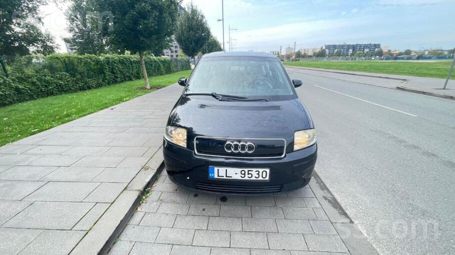 Black Audi A2 2002 in Riga, with an engine capacity of 1.40 L and mileage of 320 thousand km for 2100 €, photo 9 on AUTOMOTO.COM.LV