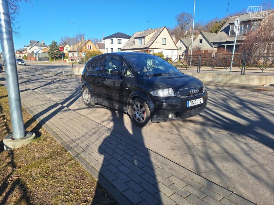 Black Audi A2 2002 in Telschi, with an engine capacity of 1.40 L and mileage of 300 thousand km for 850 €, photo 3 on AUTOMOTO.COM.LV