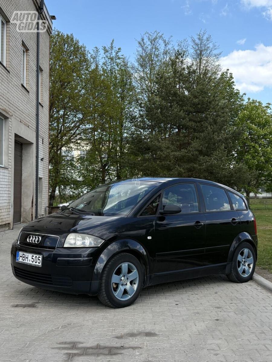 Black Audi A2 2002 in Siauliai, with an engine capacity of 1.60 L and mileage of 159 thousand km for 2700 €, photo 4 on AUTOMOTO.COM.LV
