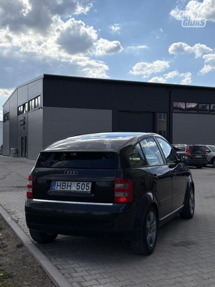 Black Audi A2 2002 in Siauliai, with an engine capacity of 1.60 L and mileage of 159 thousand km for 2700 €, photo 5 on AUTOMOTO.COM.LV