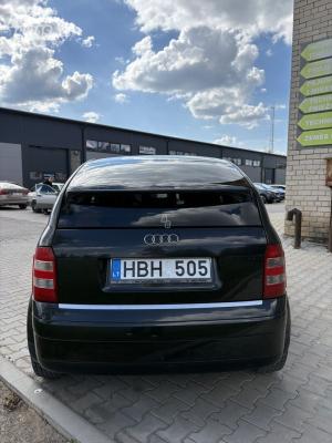 Black Audi A2 2002 in Siauliai, with an engine capacity of 1.60 L and mileage of 159 thousand km for 2700 €, photo 6 on AUTOMOTO.COM.LV