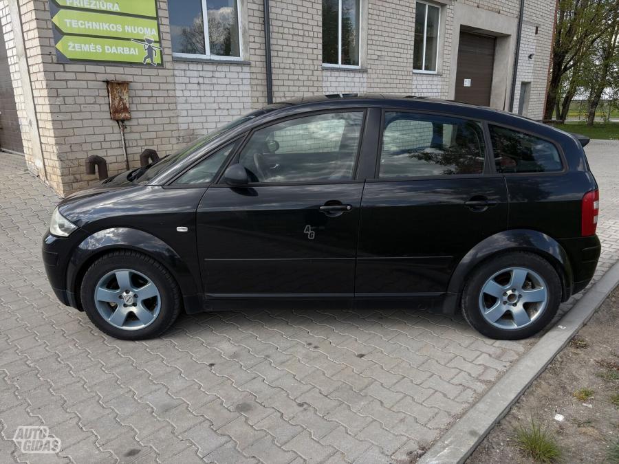 Black Audi A2 2002 in Siauliai, with an engine capacity of 1.60 L and mileage of 159 thousand km for 2700 €, photo 7 on AUTOMOTO.COM.LV